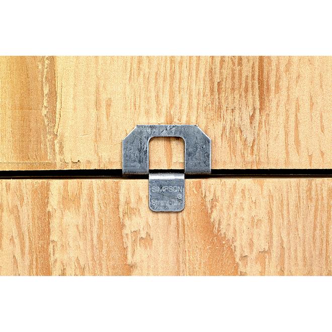 Simpson Strong-Tie 7/16 in. 20-Gauge Galvanized Panel Sheathing Clips ...