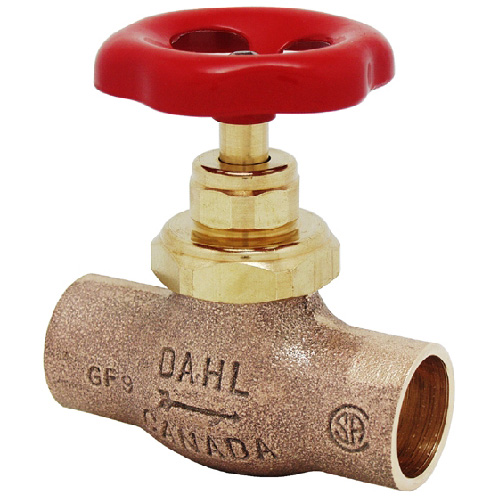 Dahl ECO Compression Stop Valve - Lead Free Brass - Rough Finish ...