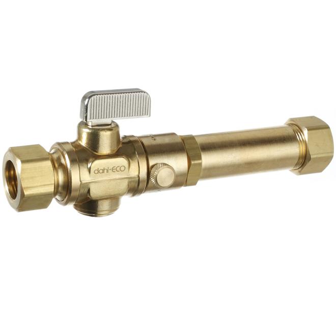 5/8-in Dia. Brass Compression Quarter Turn Straight Valve 0586707 | RONA