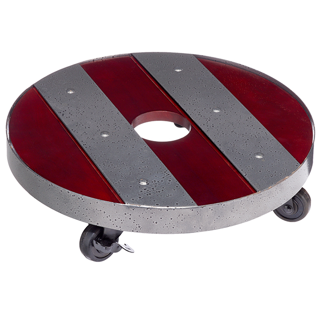 PANACEA 4-Caster Plant Caddy - 12" - Brown 84740 | RONA