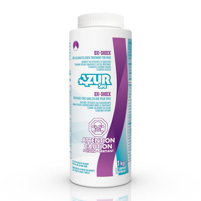 Azur Spa OXI-SHOCK 1 kg Chlorine-Free Shock Treatment for Spas 09ASOC01 ...