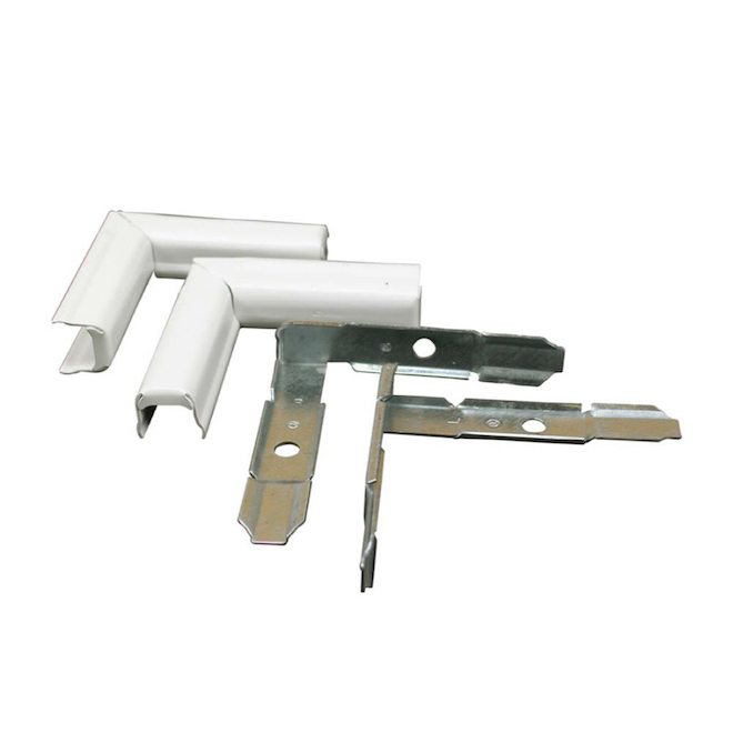 Wiremold 3/4 x 2-1/2-in White Steel Elbow Cord Cover - 2-Pack BW13-14 ...