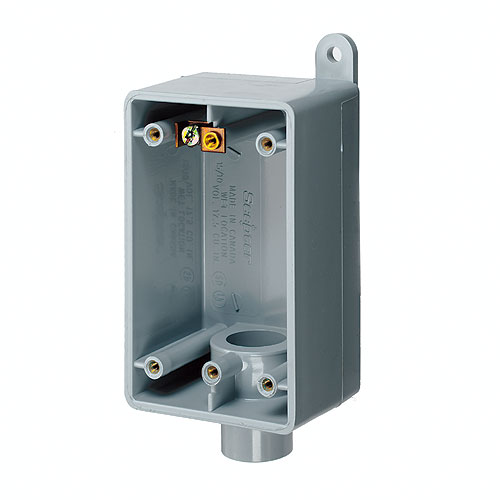 KRALOY Grey FSE Gang Box 1 Gang PVC 20641 | RONA