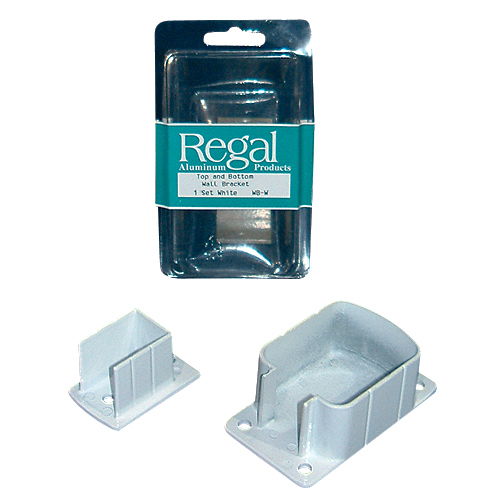 Regal Aluminum Railing Wall Brackets - Aluminum - White - 2-Pack WB-0W ...