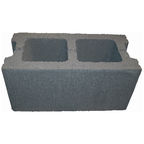 Permacon Concrete Block - Standard - Grey - 16-in L x 8-in W x 6-in H ...