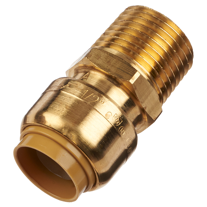 Sharkbite Push Male Adapter - Brass - 200 Psi - 1/2-in dia x 1/2-in dia ...