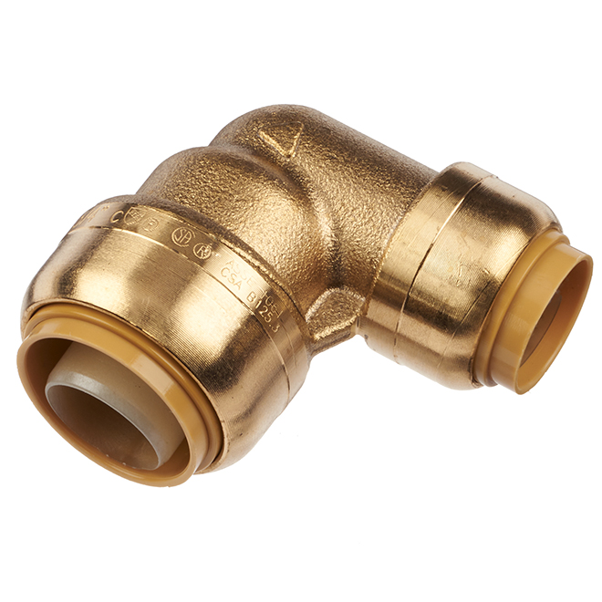 SharkBite Push Reducing Elbow - Brass - 200 Psi - 3/4-in dia x 1/2-in ...