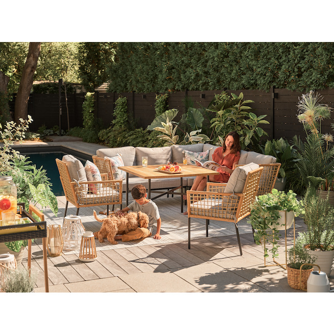 Origin 21 Montebello 3-Piece Metal Frame Patio Conversation Set with ...
