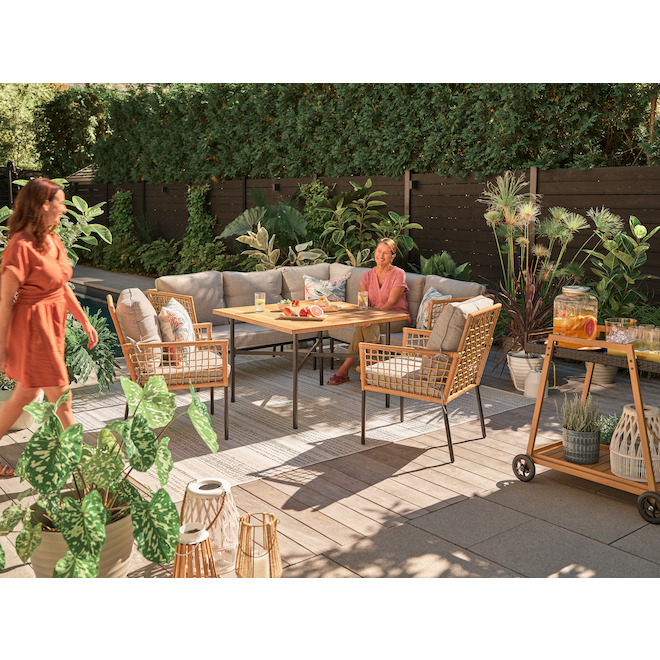 Origin 21 Montebello 3-Piece Metal Frame Patio Conversation Set with ...