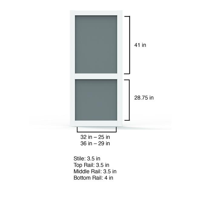 SCREENTIGHT Screen Tight Vinylcraft PVC Cellular Vinyl Hinged Screen ...