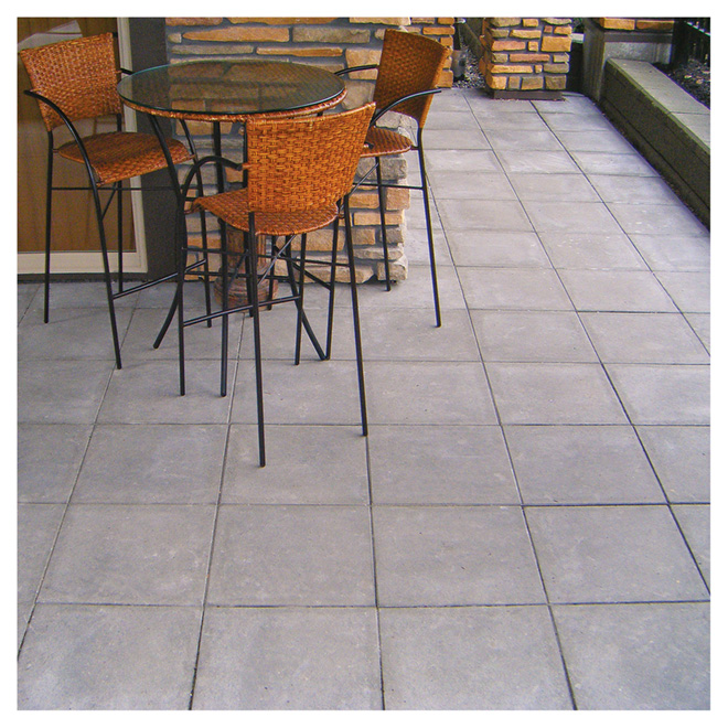 Mutual Materials 24-in x 24-in Grey Concrete Patio Slab 24242 | RONA