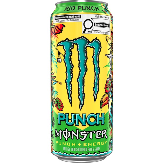 MONSTER Energy Drink Rio Punch - 12 x 473-ml 116622 | RONA