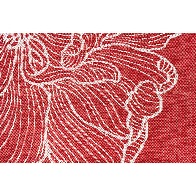 ALLEN + ROTH Outdoor Rug - Floral Model - 8' X 10' - Red 31488361-8X10 ...