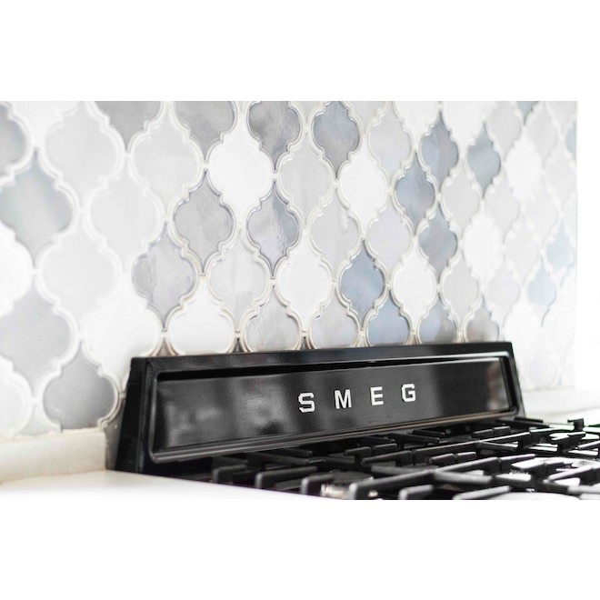 Faber Arabesque 11-in x 11-in Multicolor Glazed Ceramic Wall Tile ...