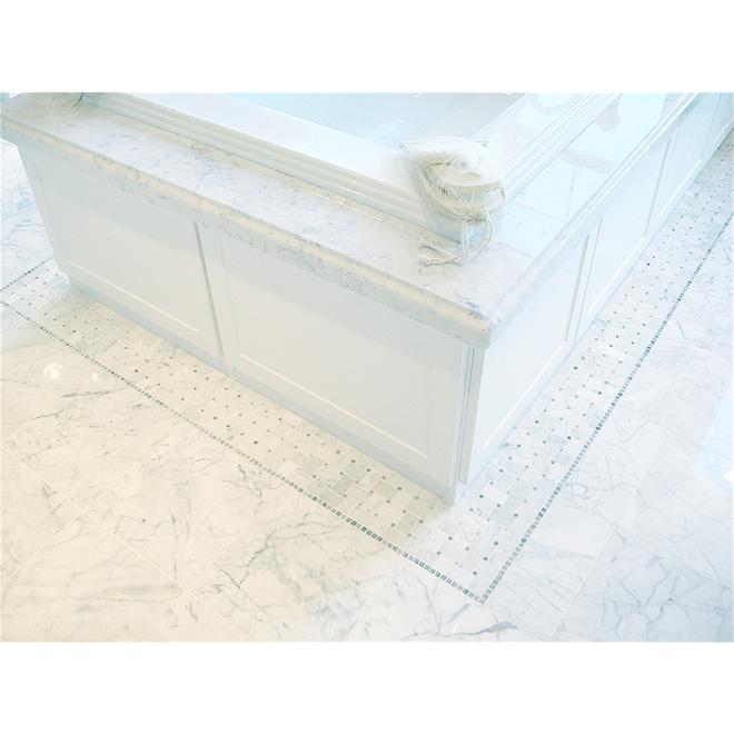 Faber 12-in x 24-in Carrara Extra Marble Floor Tile 155960 | RONA