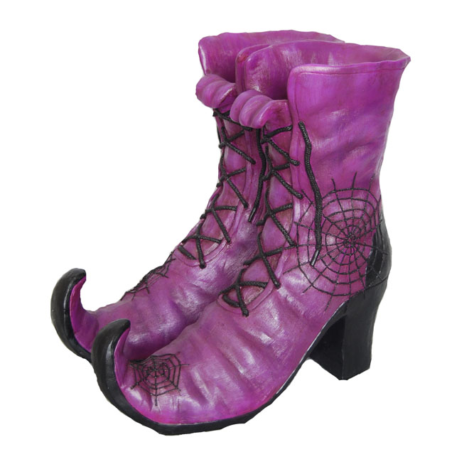 Decorative Witch Boots - Resin - 18 23/32" - Purple A7016024 | RONA