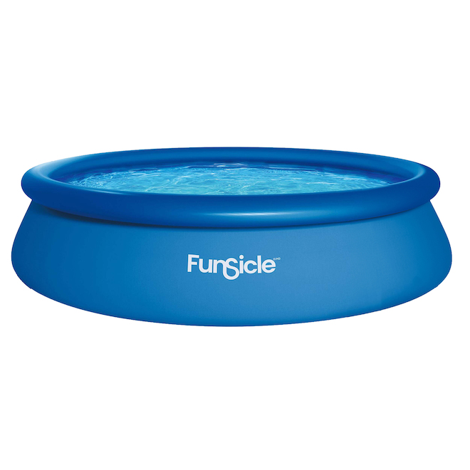 Funsicle QuickSet 30-in x 12-ft Blue PVC Round Above Ground Pool ...