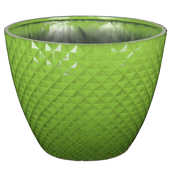 ALLEN + ROTH Pot à fleurs, 11,2", Palm Paradise, vert PLD4112PGD | RONA