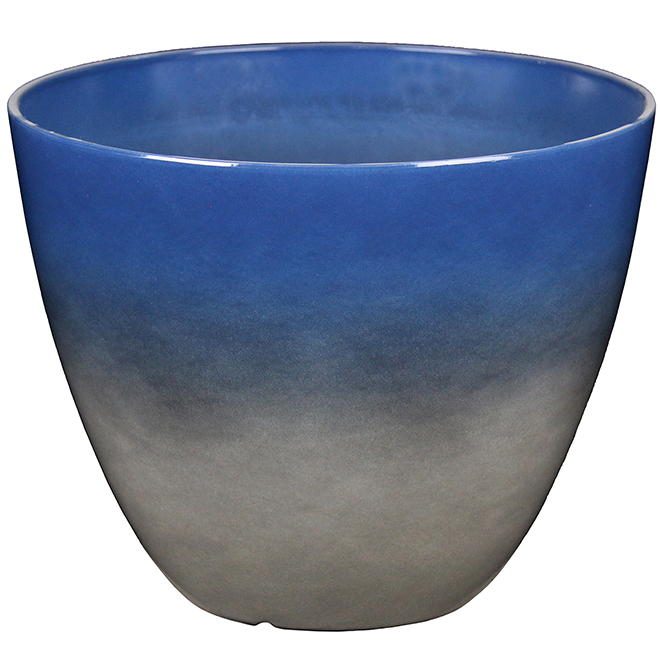 ALLEN + ROTH Pot à fleurs, 14,1", Seaside Haven, bleu et gris ...