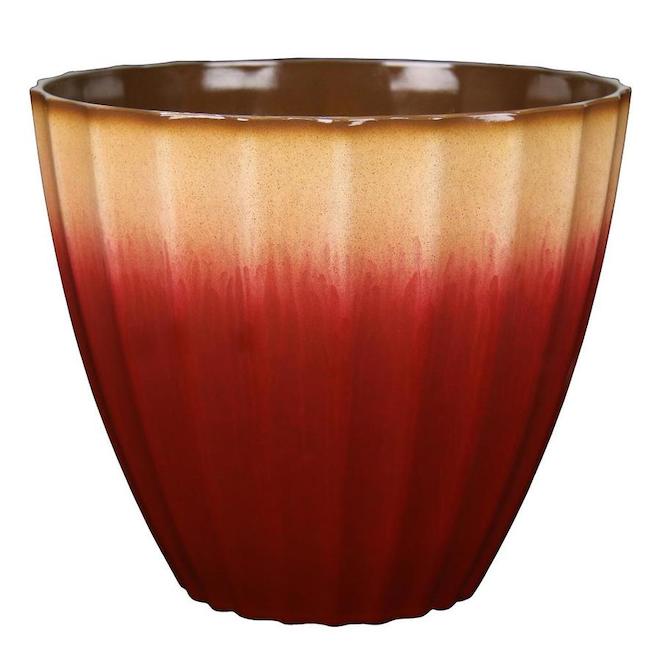 ALLEN + ROTH Pot à fleurs Reactive, intérieur/extérieur, 15,1 po ...