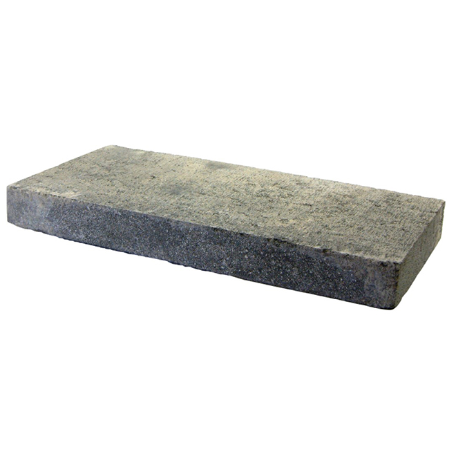 Basalite Solid Concrete End Cap - 8-in W x 2-in H x 16-in L - Textured ...