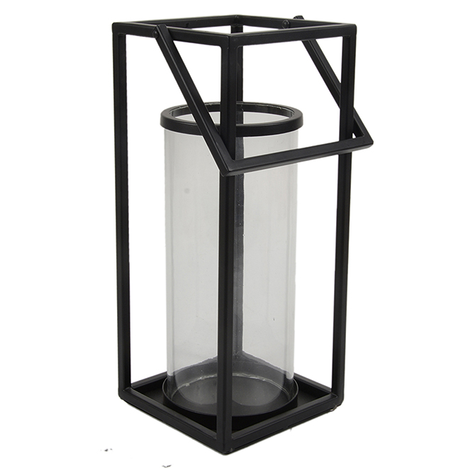 ALLEN + ROTH "City Oasis" Hanging Lantern - 14" - Black JJ-18-21603 | RONA