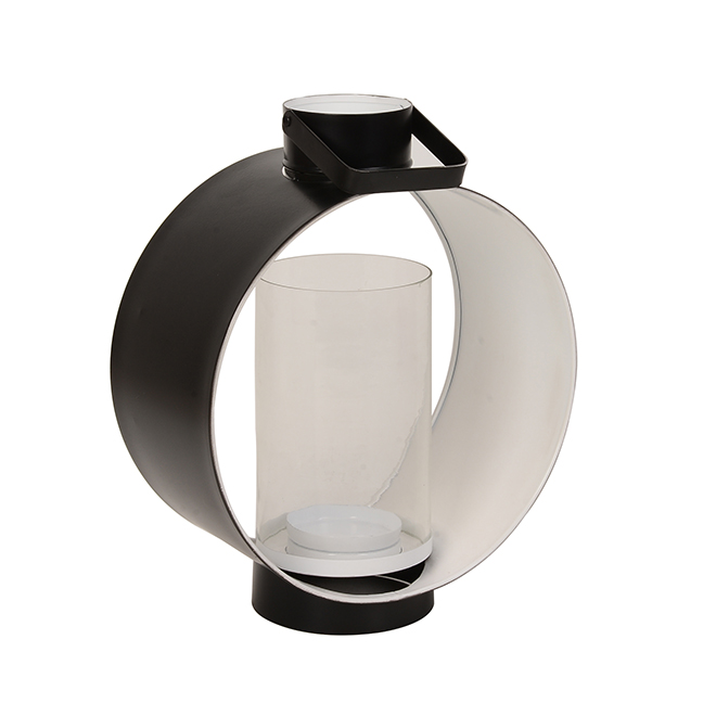 Allen + Roth City Oasis Hanging Lantern - 14-in - Black and White JJ-19 ...