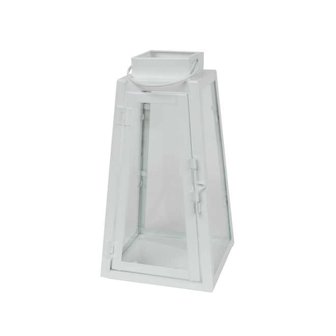 Fusion Products Triangle Lantern - Metal - 9-in - Bright White 20506 | RONA