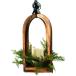Fusion 1-Pack Wooden Dome Lantern with LED Light 21411 | RONA