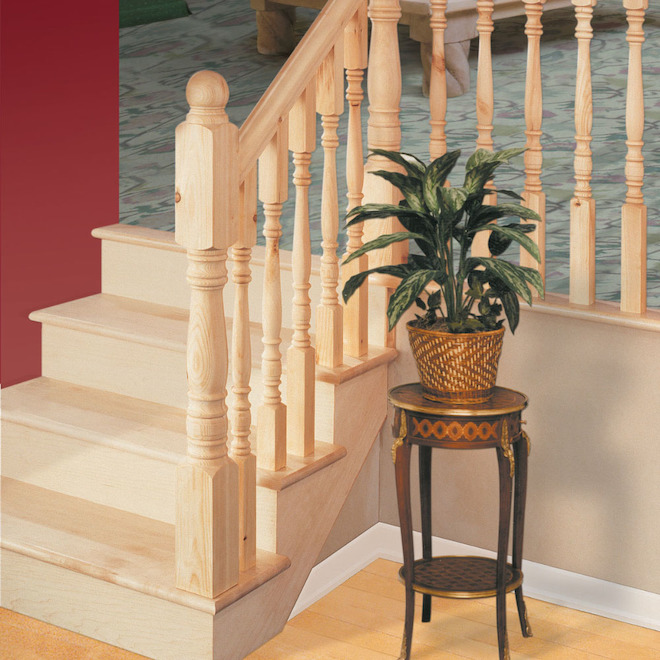 Concept SGA Handrail Solid Pine 2 1/8-in x 12-ft Unfinished 934-1-12 | RONA