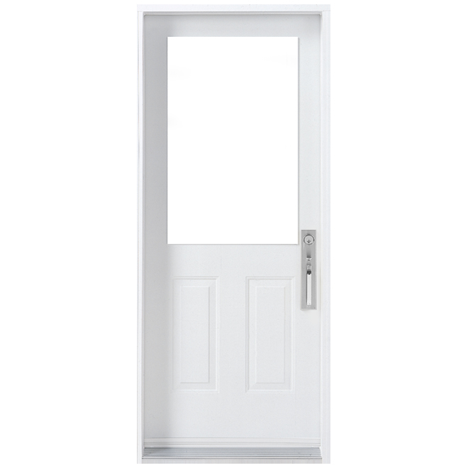 MELCO Porte extérieure, 34", droite, acier et vinyle, blanc 600P2337 ...