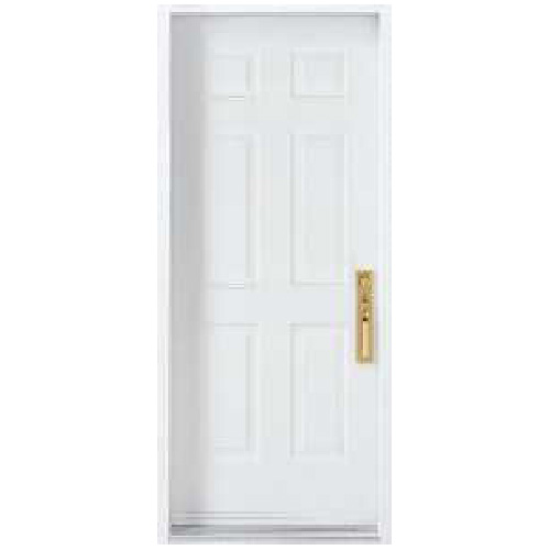 MELCO Porte en acier, 6 panneaux, 30" x 80", gauche, blanc 600-0041 | RONA