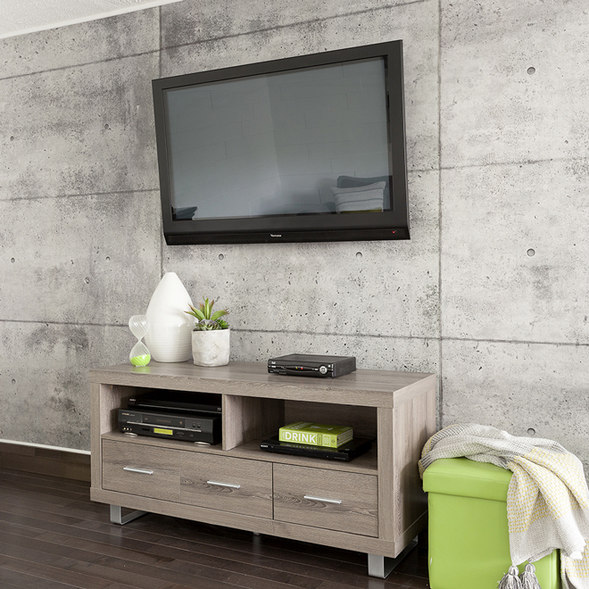 MURDESIGN Concrete Look Wall Panel - 48" x 96" - Grey PANMI48TI | RONA