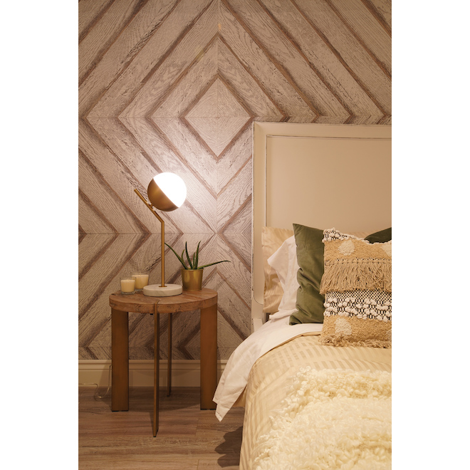 MURdesign Albatros Wall Tiles - Wood Imitation - 24-in x 48-in - White ...