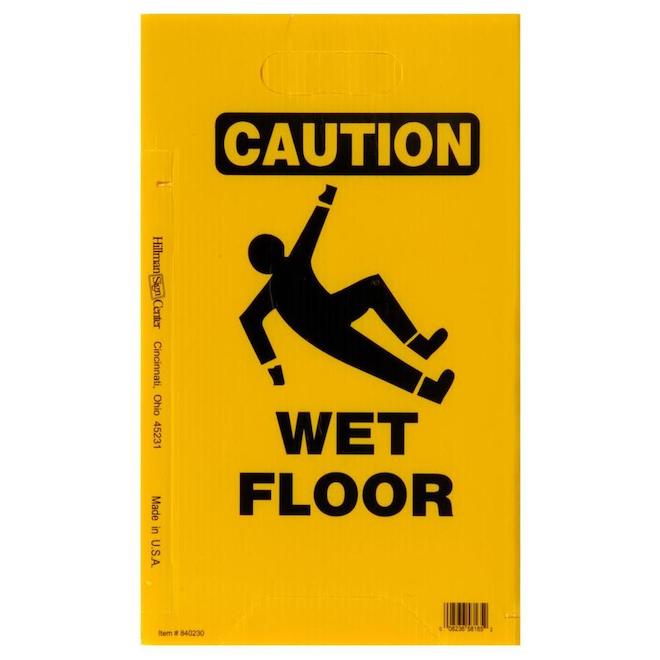 Hillman 20-in x 11.8-in Caution Wet Floor Sign 840230 | RONA