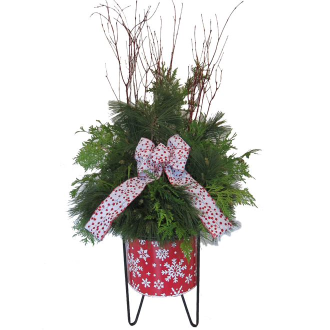 Green Plus Nurseries Seasonal Planter with Lush Greens Large Size in ...