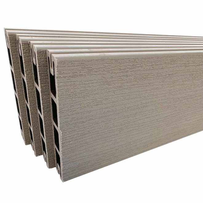 HOFT Solutions 4-Pack 6-ft L x 6-in W Greige Composite Infill Fence ...