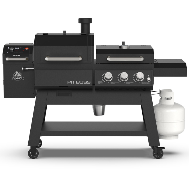 Pit Boss Pellet/Griddle/Gas Combo Grill 8-in-1 with Wi-Fi and Bluetooth ...