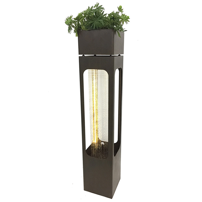 Style Selections Rainfall Fountain - LED Strip - 59.45" - Black Y95828 ...