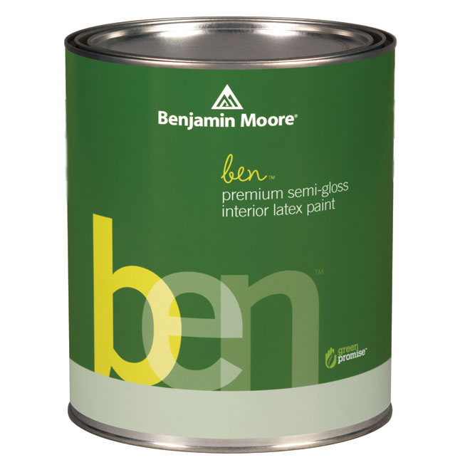 Benjamin Moore Ben Latex Paint and Primer - Semi-Gloss Finish - 887-ml ...