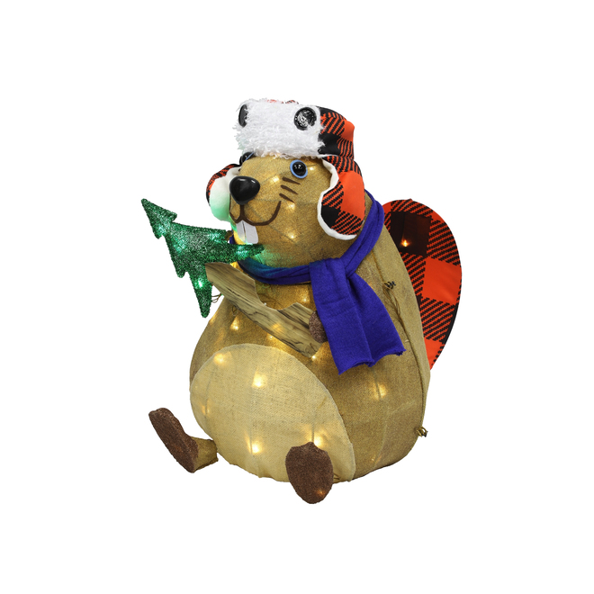 Holiday Living Lighted Beaver - LED - 50 Lights - 24-in - Multicolour ...