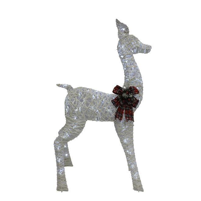 Holiday Living Lighted Doe with 70 LED Lights - 49-in - White LW20-OD35 ...