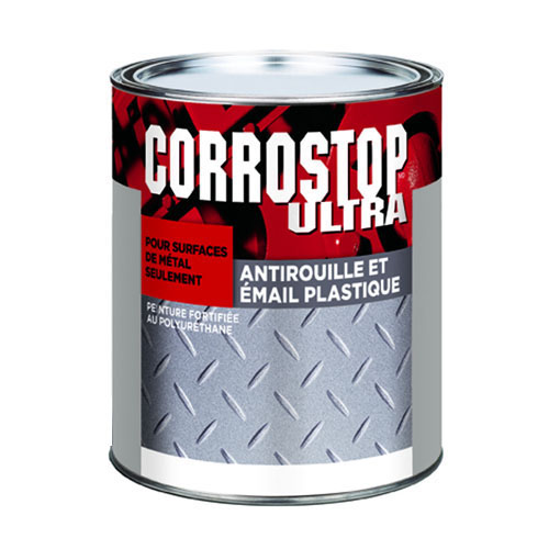 Sico Corrostop Ultra Anti-Rust Brush-On Paint - Aluminum Gloss - Alkyd ...