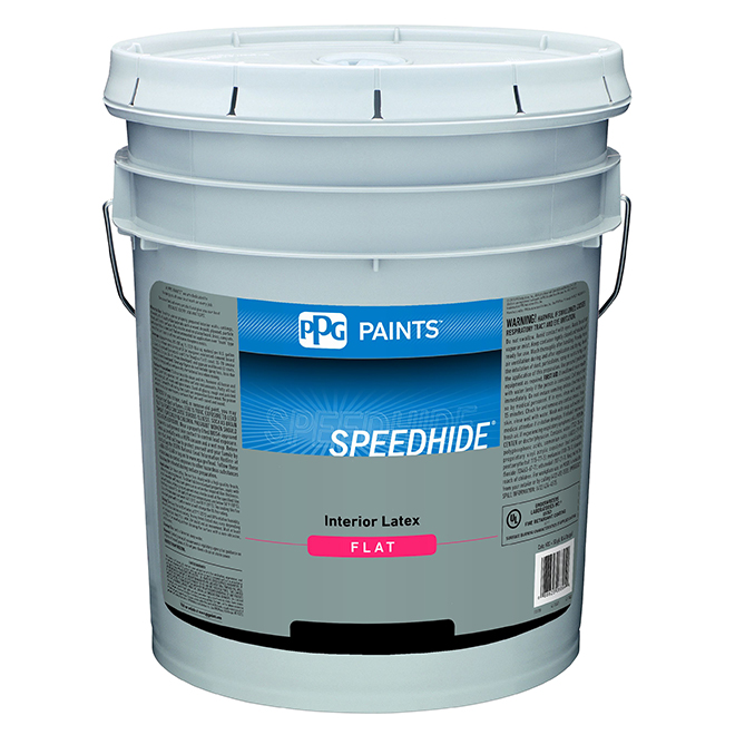 Peinture d'intérieur au latex SPEEDHIDE, 18,9 l, blanc mat 6-70C/05 | RONA