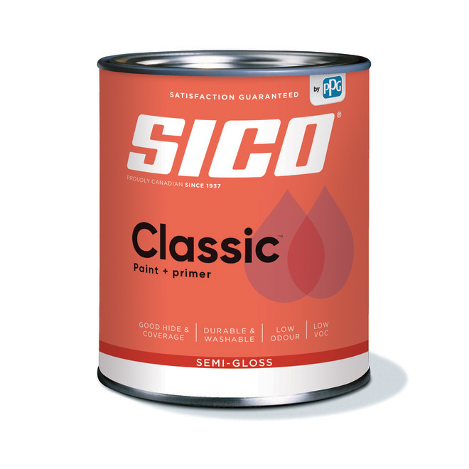 SICO Classic Interior Paint and Primer - Latex - Semi-Gloss Finish ...