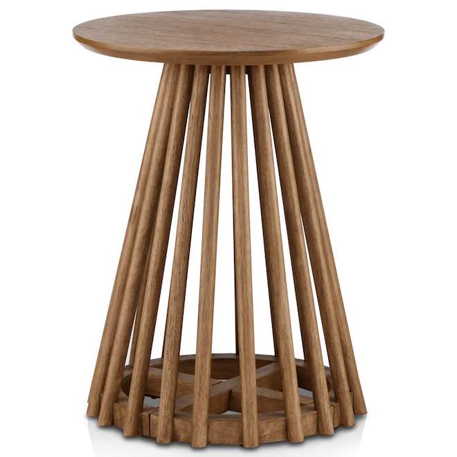 Bouclair 15.75 x 20-in Brown Mango Wood Side Table 9403948 | RONA