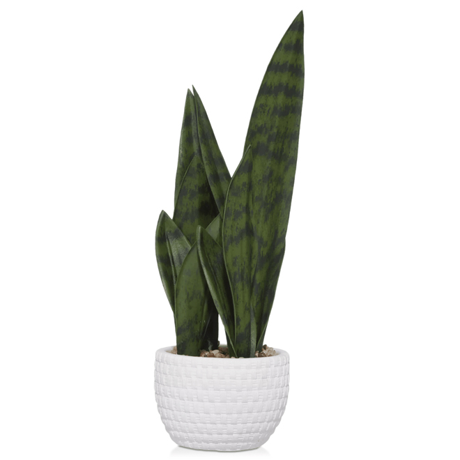 Bouclair 4-in Artificial Plant in White Pot 9402646 | RONA