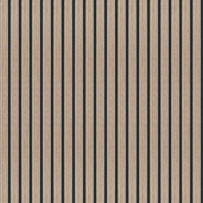 Richelieu Prefinished Slatted Wall Panel - 4-ft x 8-ft, White Oak ...