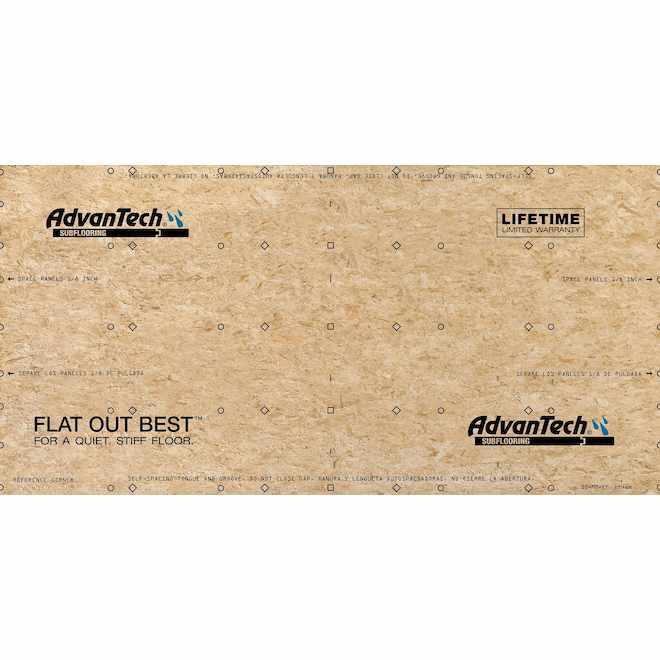 ADVANTECH 7/8-in x 4-ft x 8-ft Brown Tongue & Groove Subfloor Panel ...