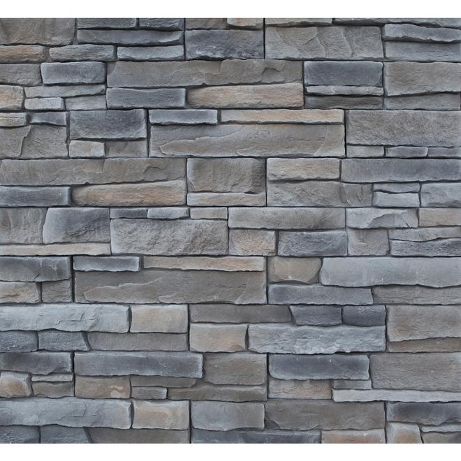 Fusion Stone Great Lakes Raven Stone Faux Stone Veneer Clips and screws ...